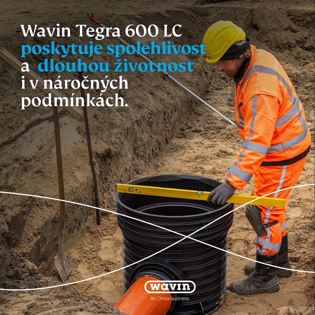 Nová revizní šachta Wavin Tegra 600 LC kombinuje udržitelnost a odolnost se snadnou instalací ...